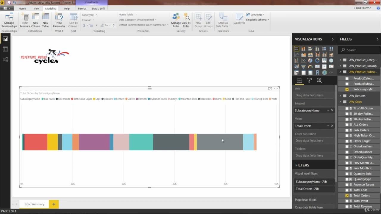 Inserting Basic Charts & Visuals in Power BI | Microsoft Power BI ...