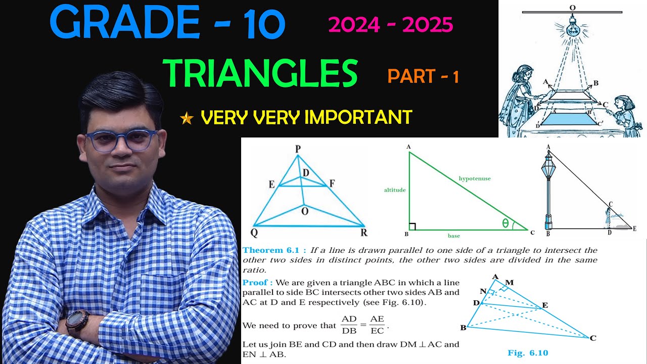 Triangles || PART 1 || GRADE 10 || CHAPTER 6 || NCERT || MATHEMATICS ...