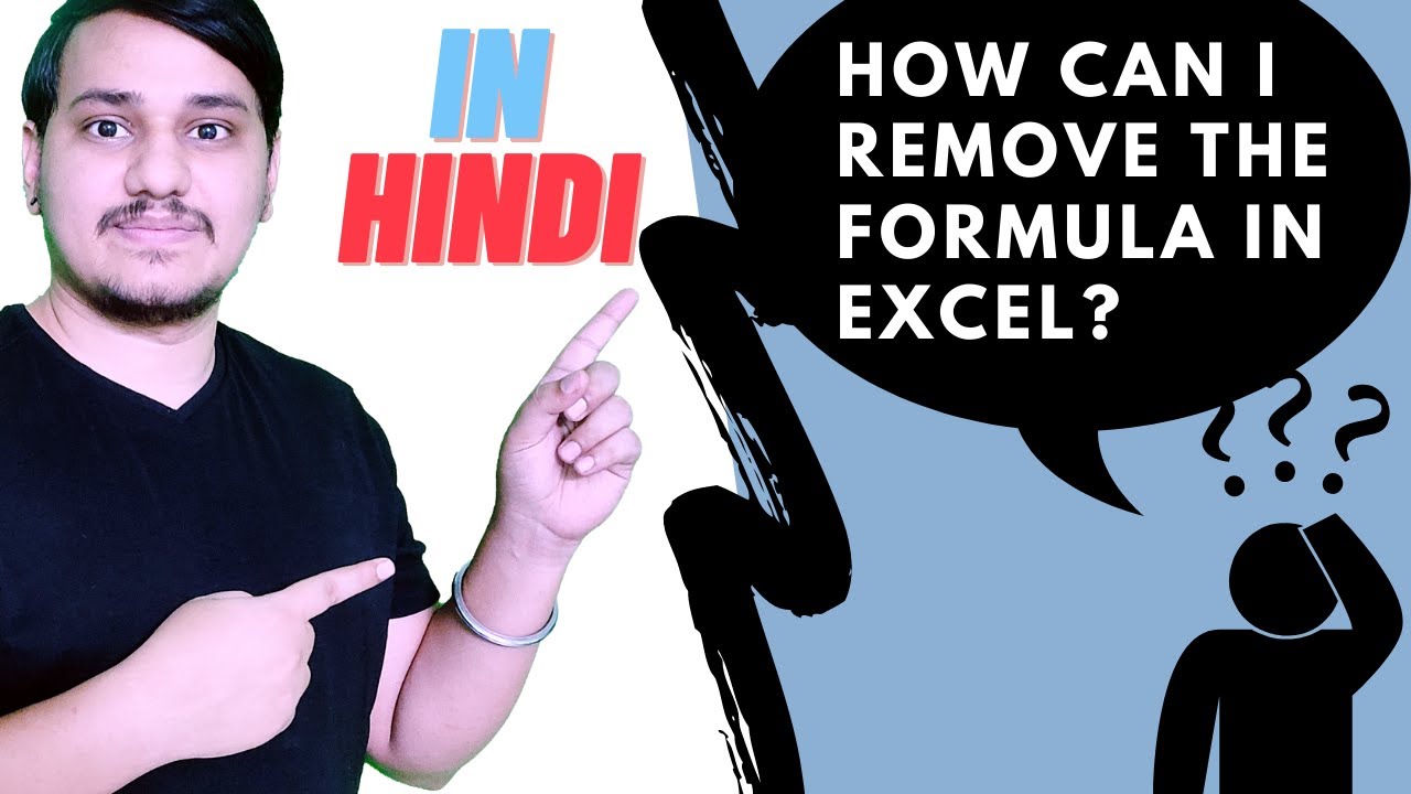 How To Remove Formula In Excel Hindi YouTube How To Remove Formula In Excel Hindi YouTube