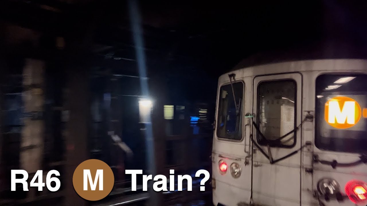 MTA NYCT: An R46 Q train leaving 57th Street-7th Avenue with a Brown M ...