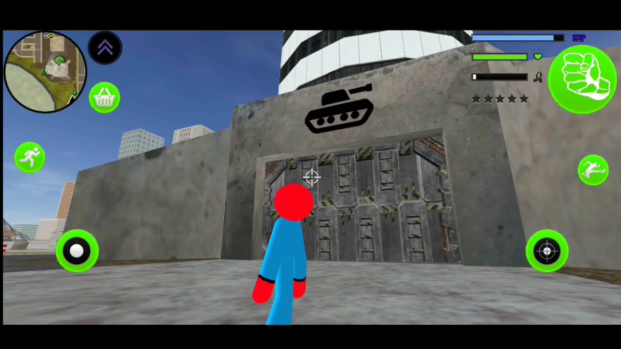 Spider Stickman Rope Hero + Military Tank ~ New Stickman Rope Hero ...