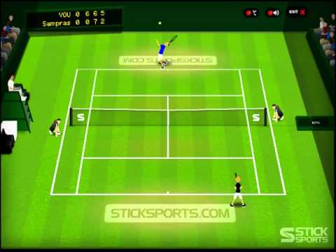 Dazzar vs Pete Sampras Sticktennis World Domination 3rd Set - YouTube