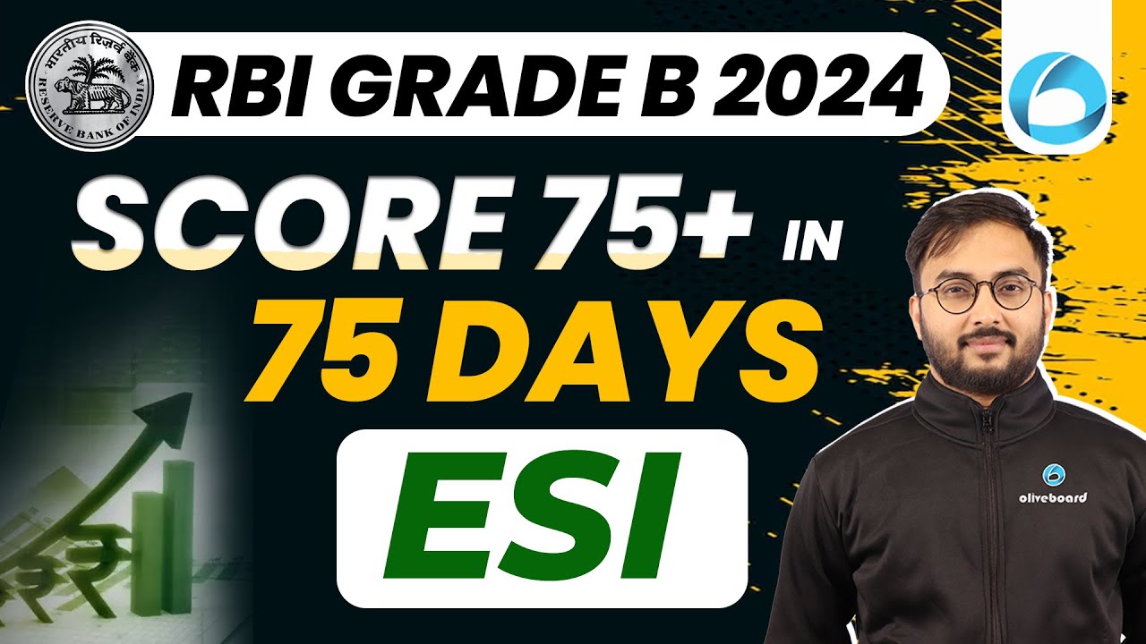 How to Score 75 Marks in 75 Days in ESI For RBI Grade B 2024 | By Suraj ...