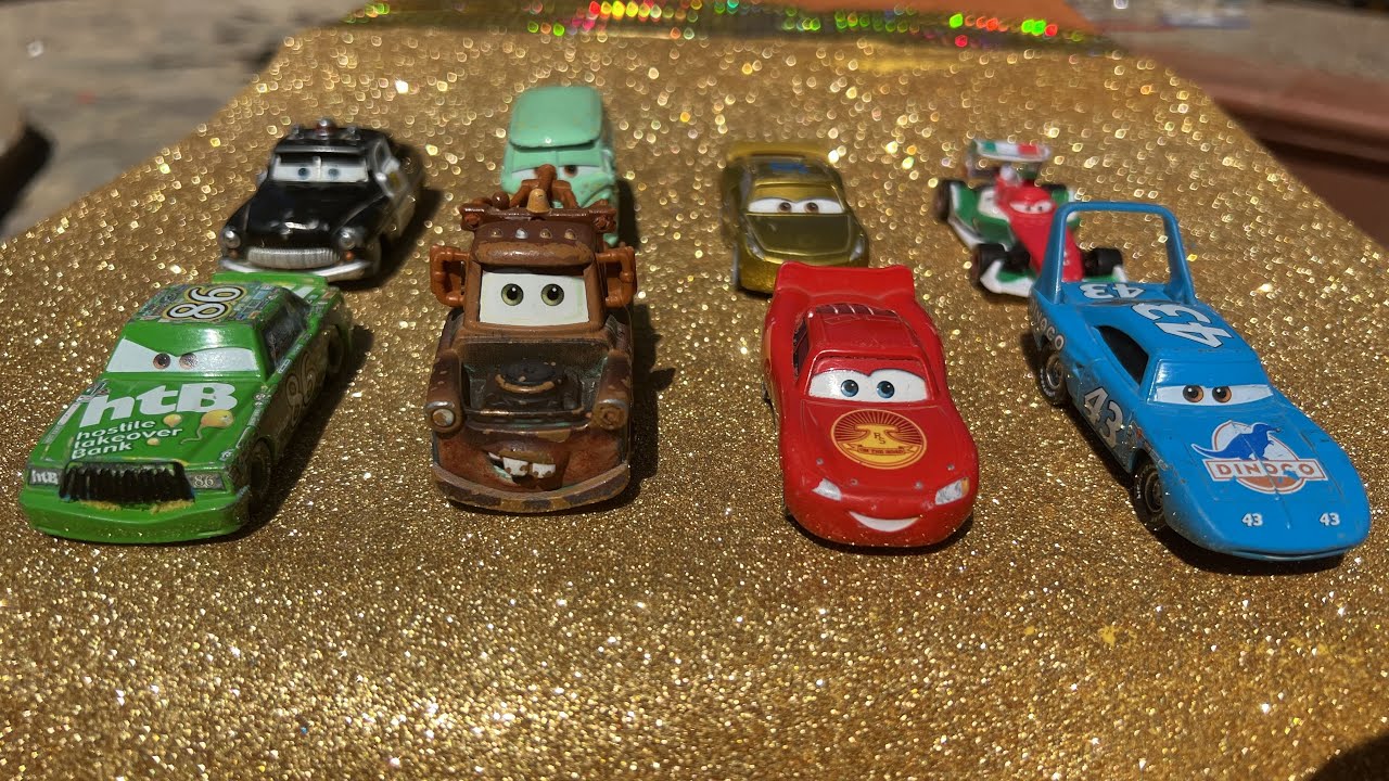 Disney Pixar Cars fall into the water: Lightning McQueen, Mater ...
