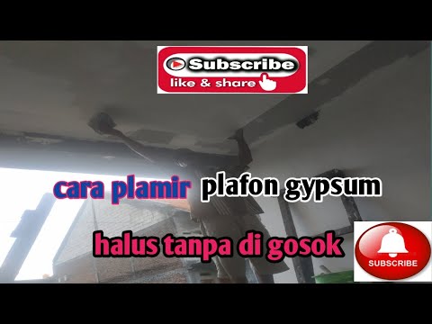 Cara plamir plafon gypsum