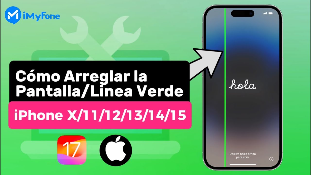 iOS 26/18 Arreglar Pantalla/Línea Verde iPhone X/11/12/13/14/15/16 ...