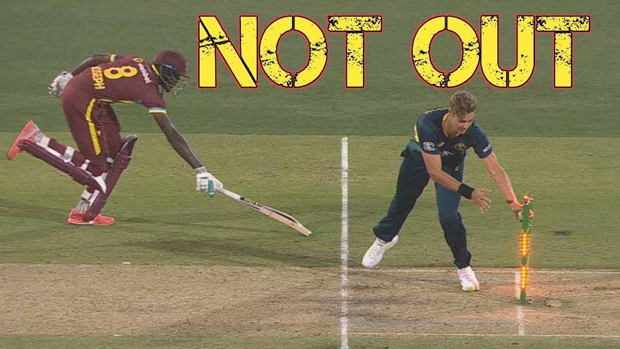 UMPIRE ने OUT को कहा NOT OUT | किस नियम का दिया हवाला | AUS vs WI RUN ...