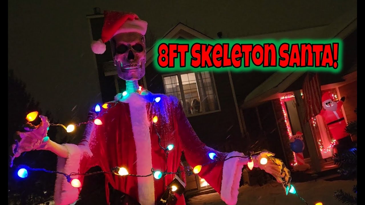 Best Buy 8-Foot Skeleton Santa!!! | StewarTV - YouTube