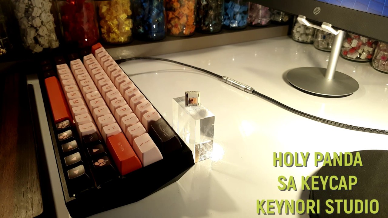 Holy Panda Switch Typing Sounds ASMR, ABS SA Profile Keycap - YouTube