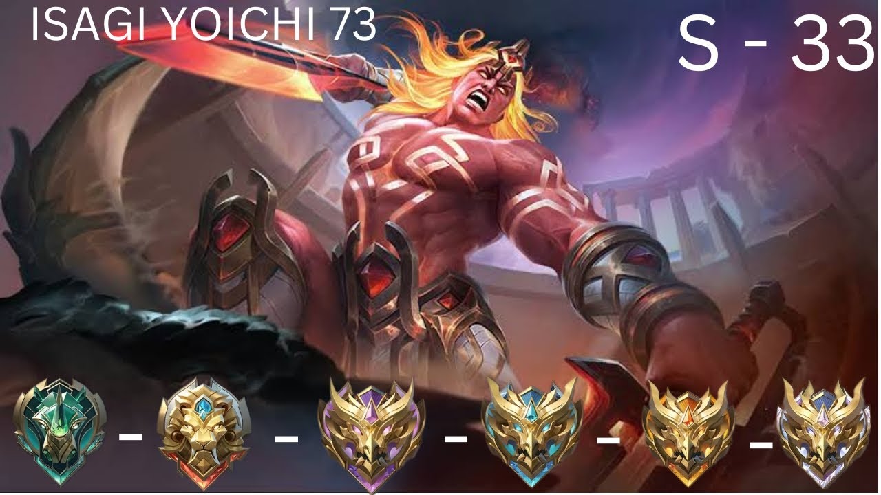 ISAGI SOLO RANK EPIC TO MYTHIC IMMORTAL RECOMMENDED JUNGLER FAST FARM ...