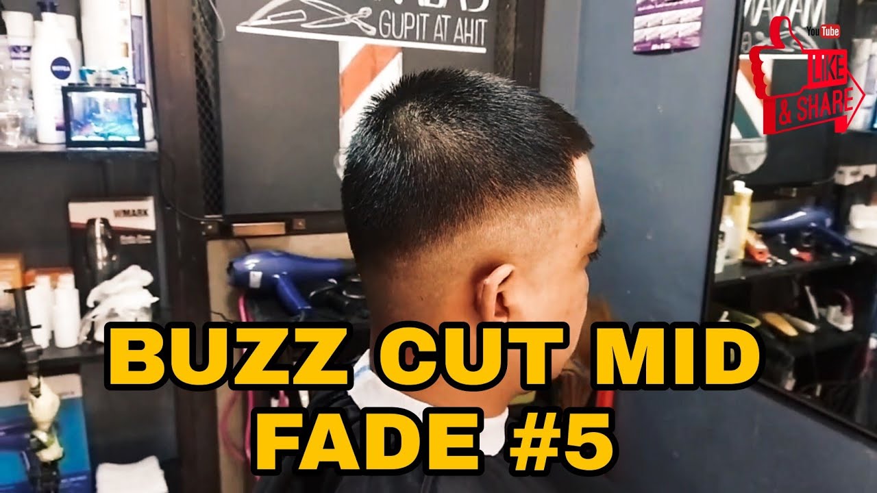 BUZZ CUT MID FADE #5 | PINOY HAIRSTYLE | MANANABAS OFFICIAL - YouTube