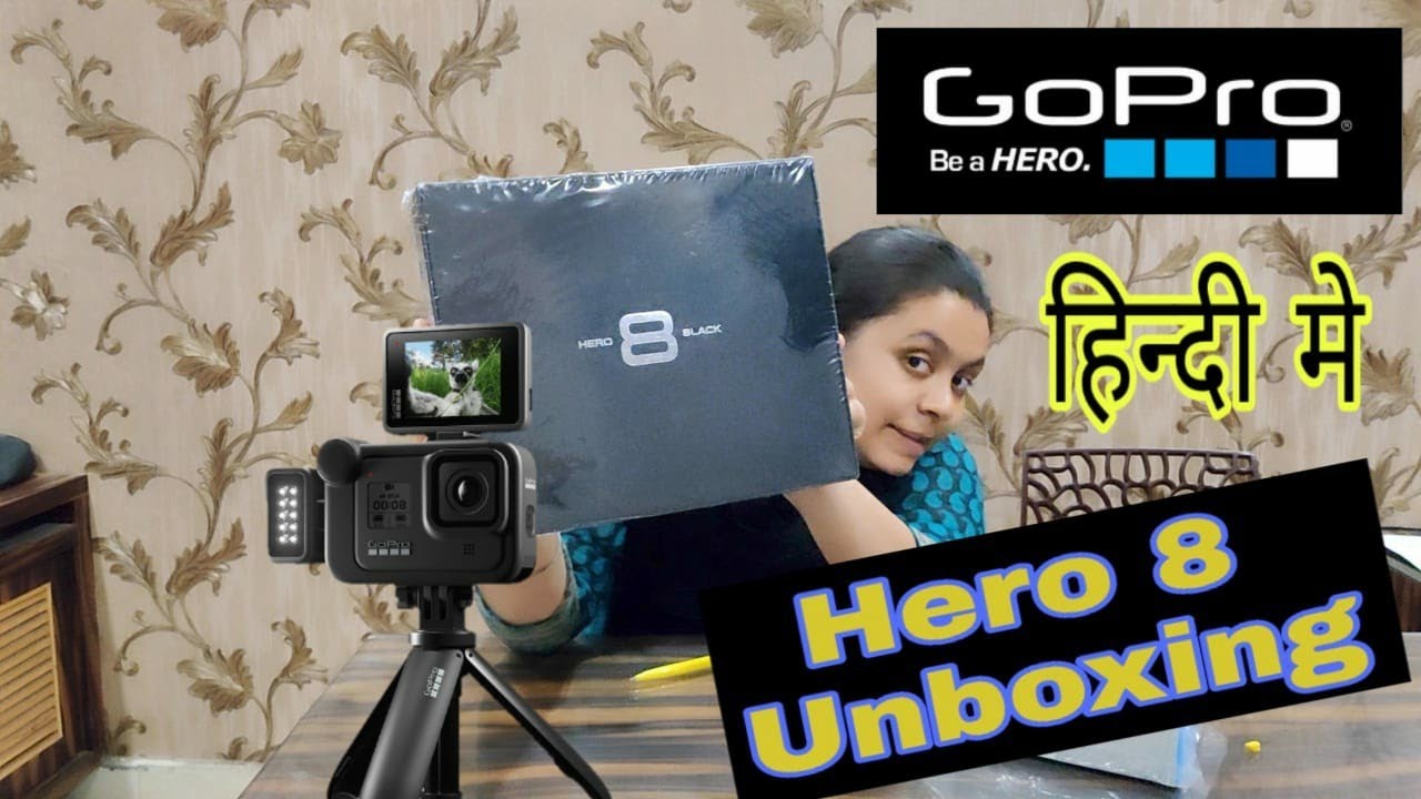 GoPro Hero 8 Black unboxing and setup in hindi - YouTube