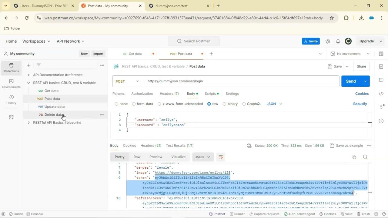 API FUNDAMENTALS #2 - How to Interact with an API (DummyJson) using ...