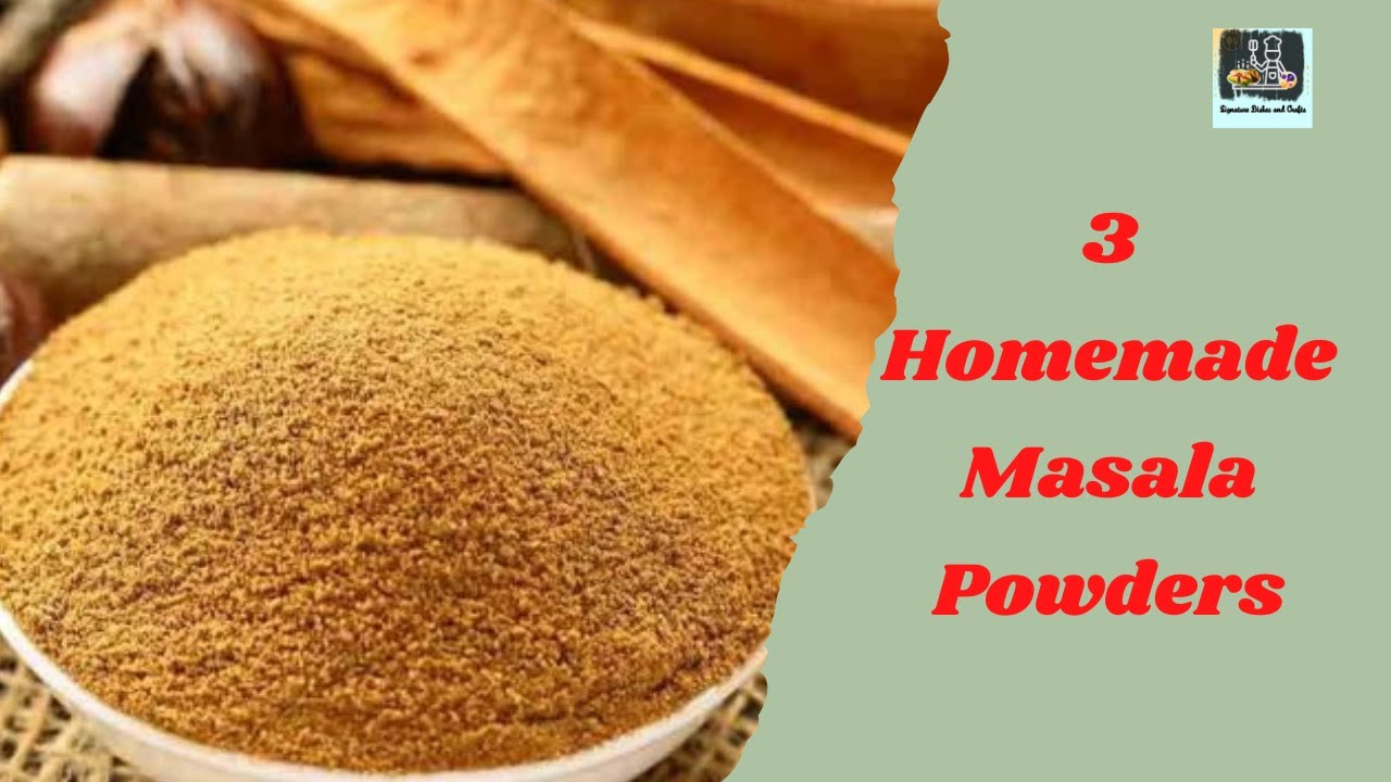 Boost your taste with these 3 homemade masalas | Easy recipe for South ...