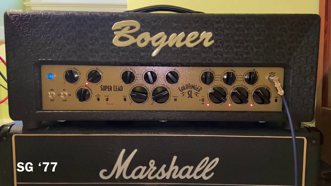 Bogner Goldfinger Superlead - Strat, SG, and Les Paul Tones - YouTube
