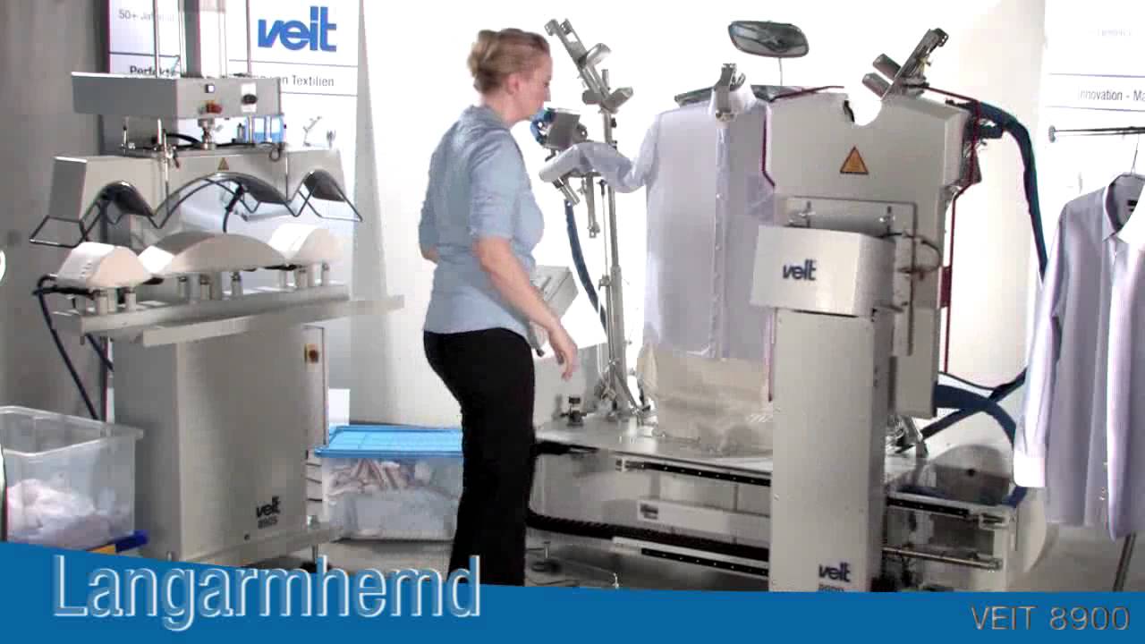 VEIT 8900 Hemdenpresse deutsch - YouTube