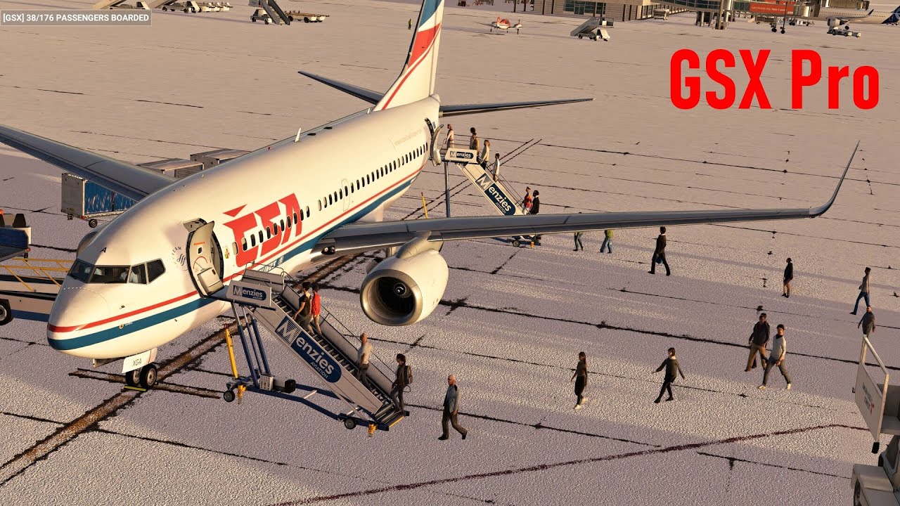 GSX Pro První test │ Boarding & Pushback - YouTube