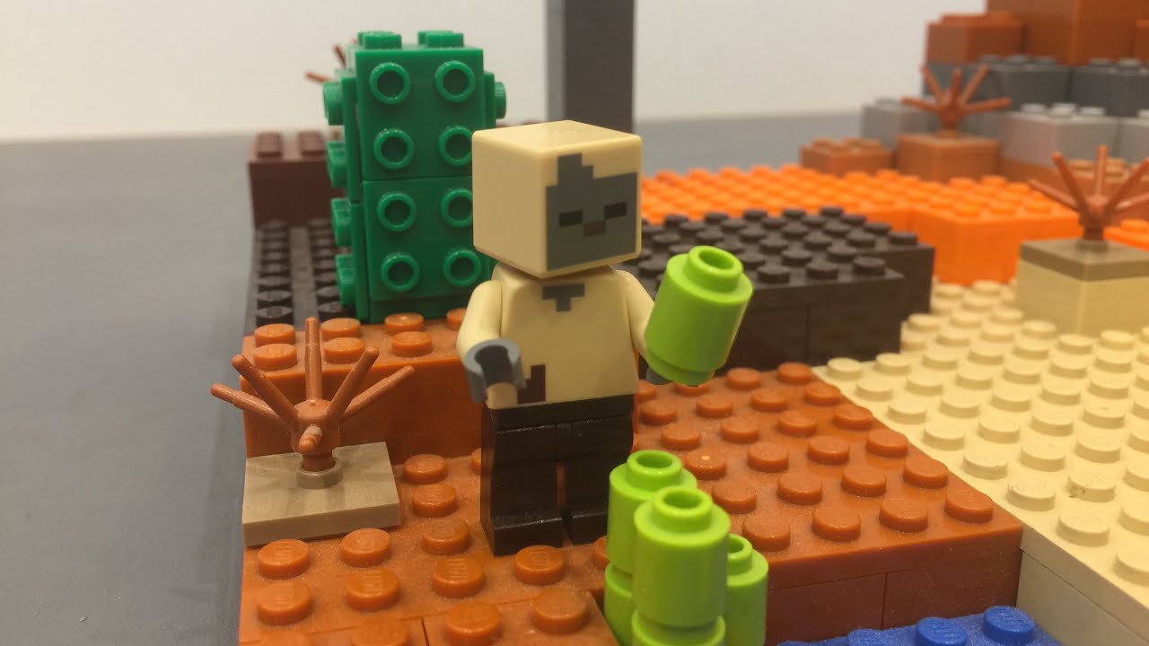 LEGO Minecraft Mesa Biome MOC - YouTube