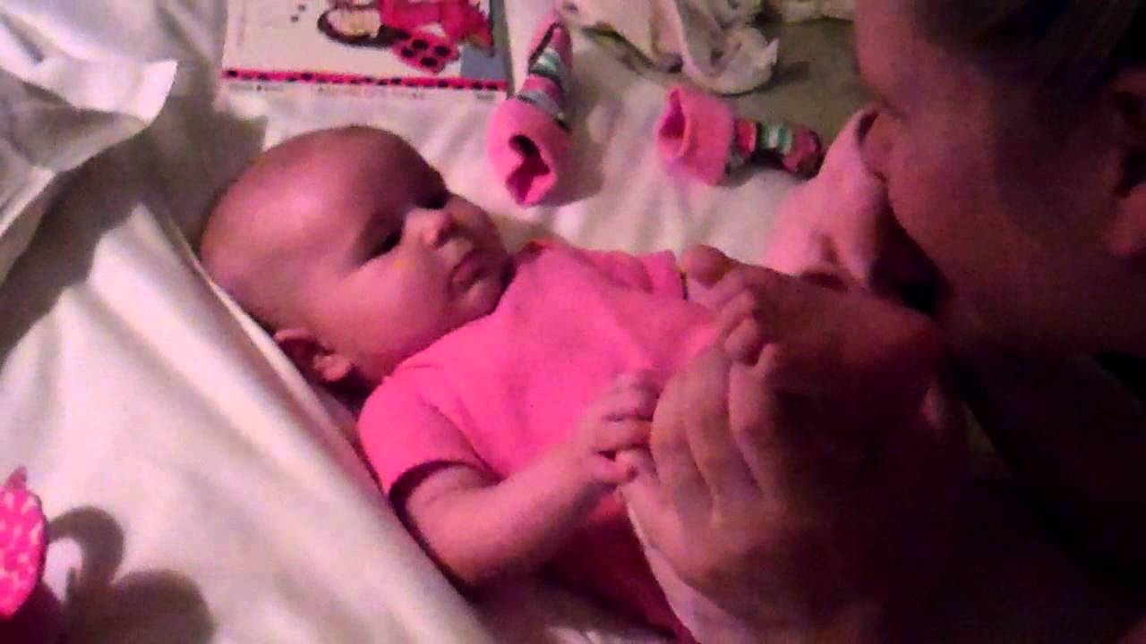 Millie kicking Mommy's Cheeks - 1-8-2011 8:22pm - YouTube