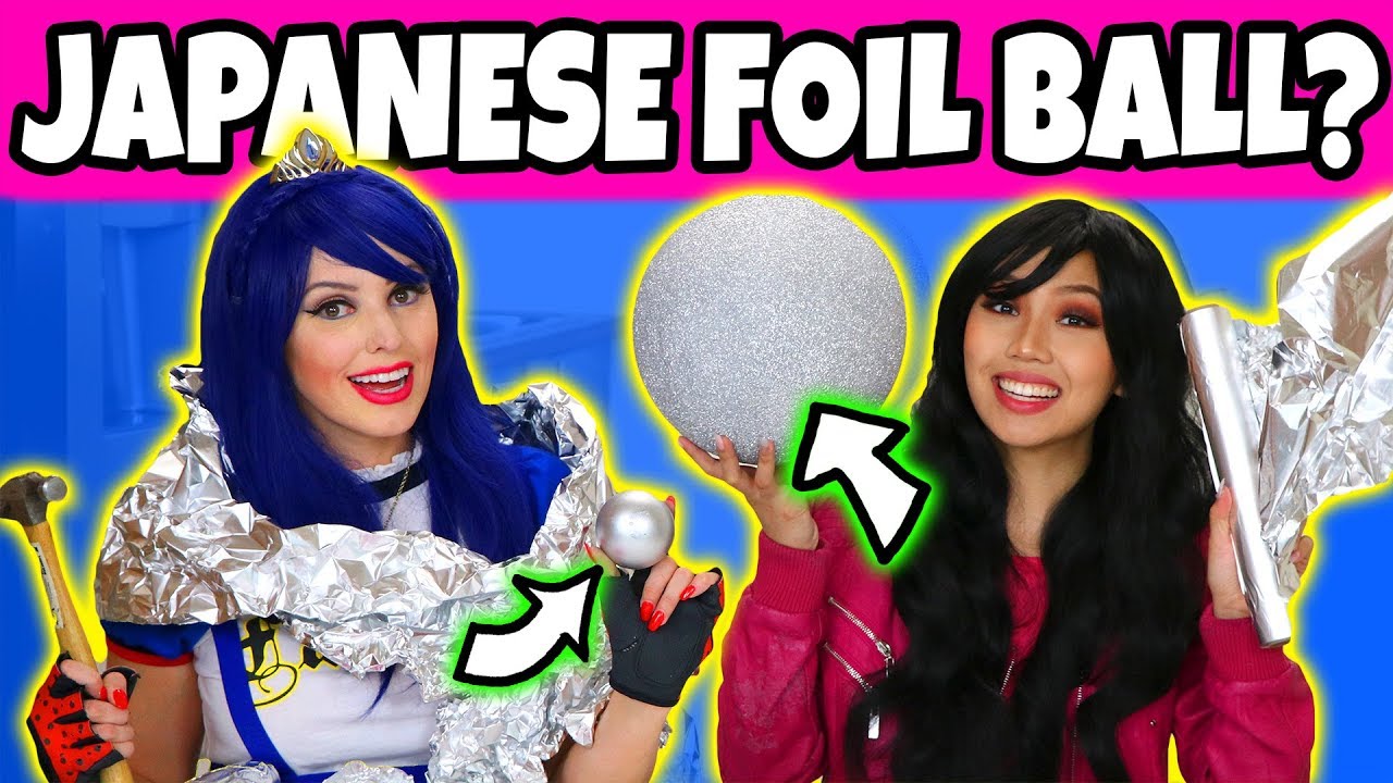 Japanese Aluminum Foil Ball Challenge. (Descendants Parody Characters ...