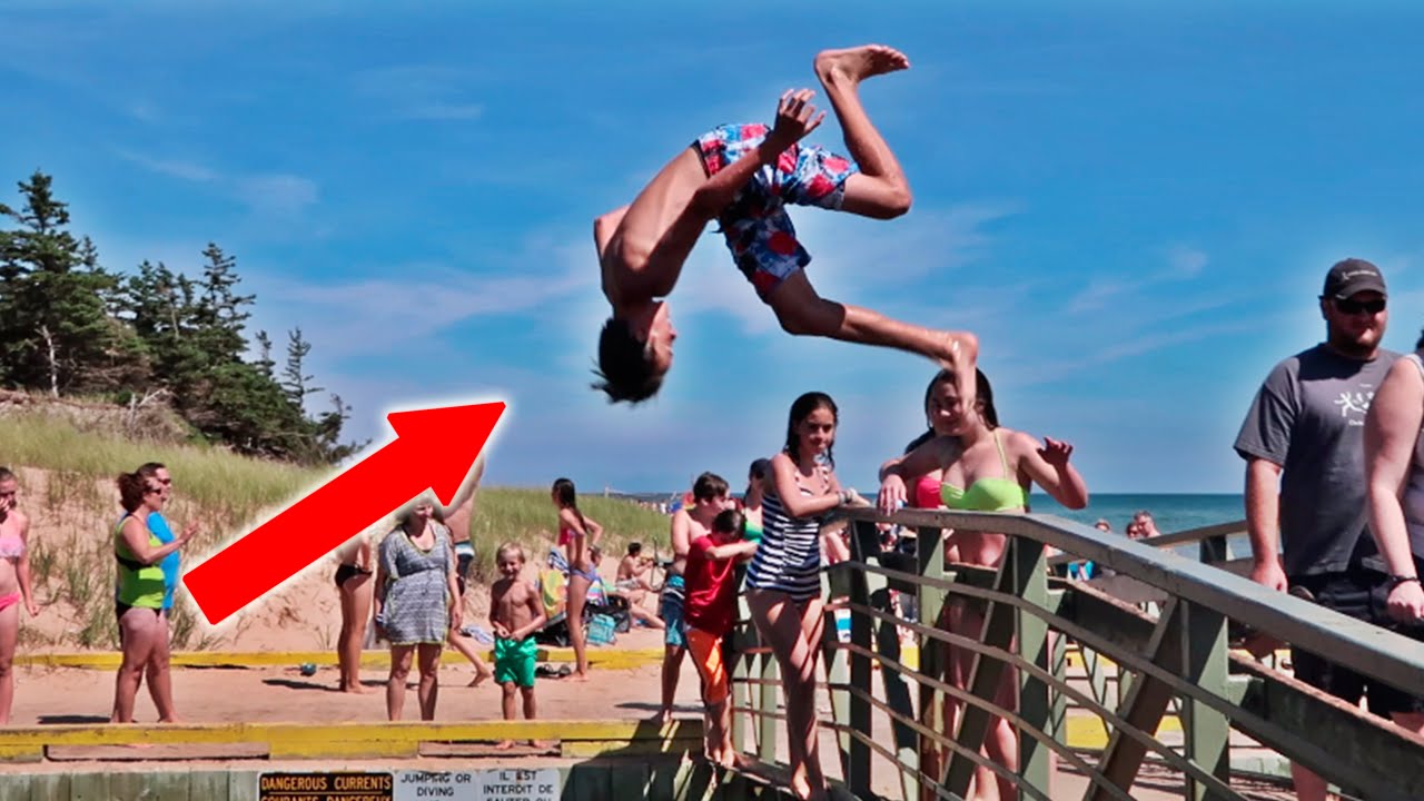 INSANE BRIDGE JUMPING!! - YouTube