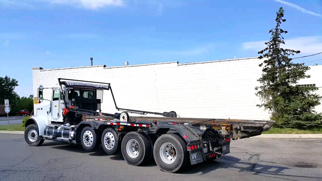 Waste Management Roll Off Truck