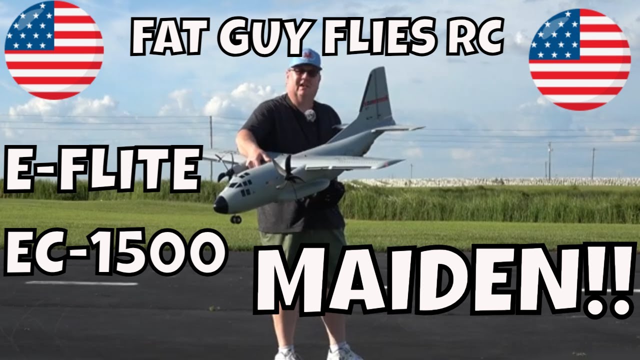 E-FLITE EC-1500 MAIDEN by Fat Guy Flies RC - YouTube
