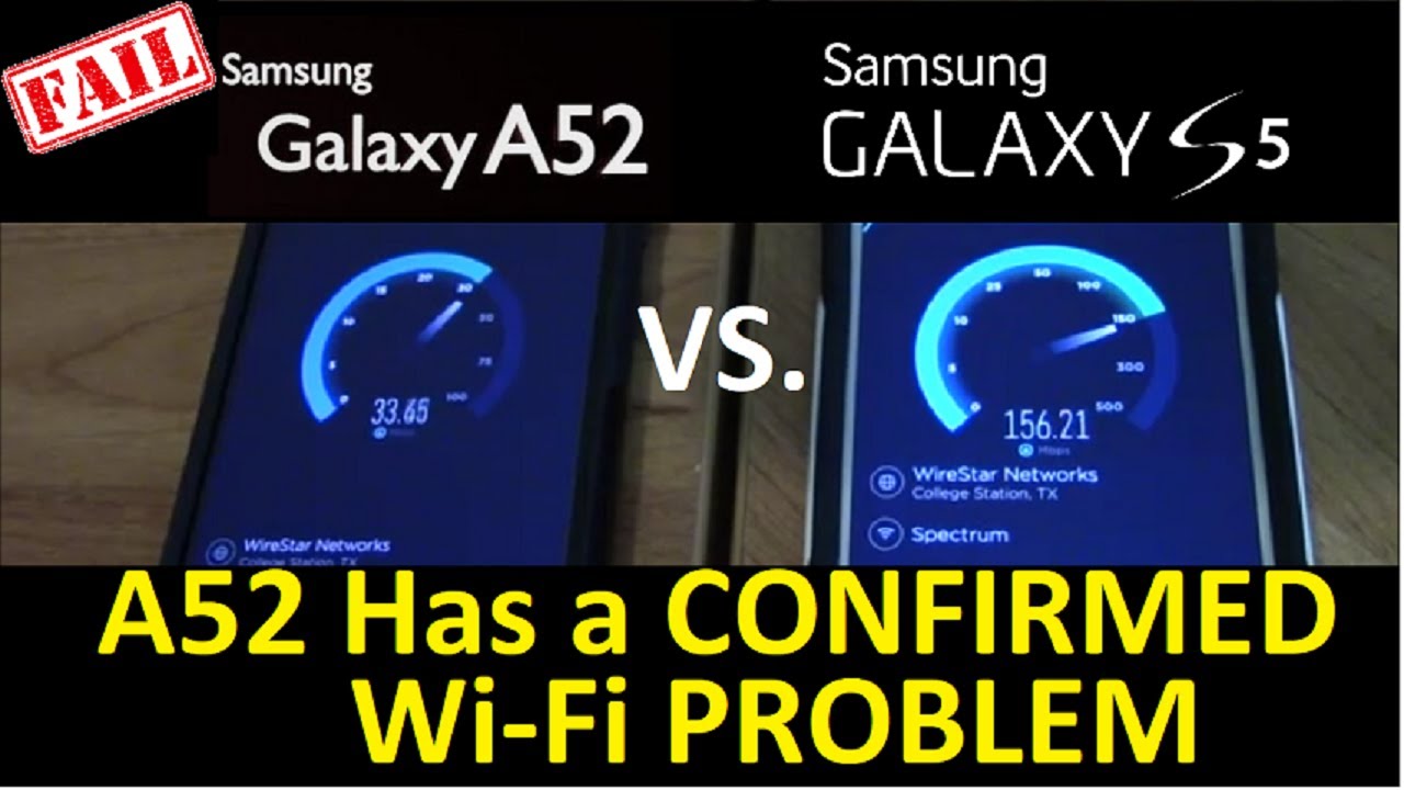 Samsung Galaxy A52 5G Has a WI-FI PROBLEM - YouTube