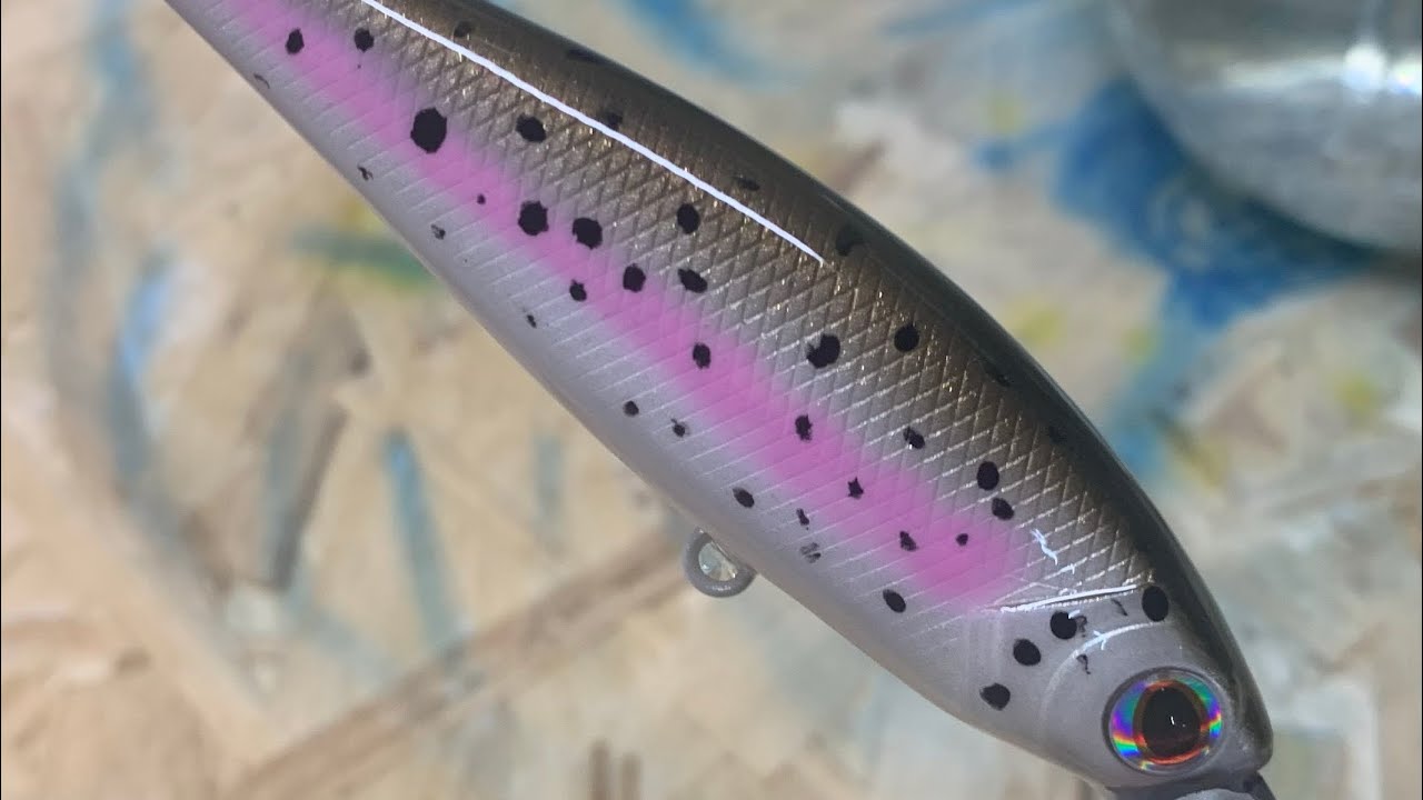 easy paint trout pattern jerkbait - YouTube