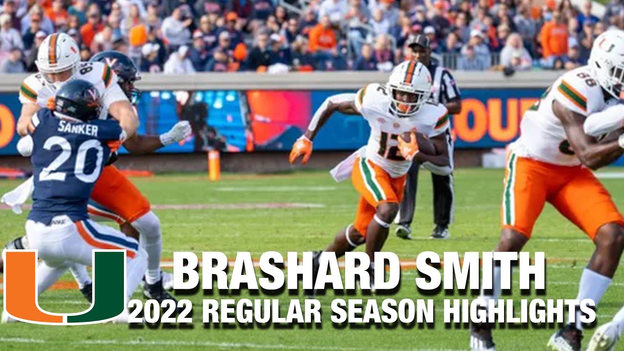Brashard Smith 2022 Regular Season Highlights | Miami WR - YouTube