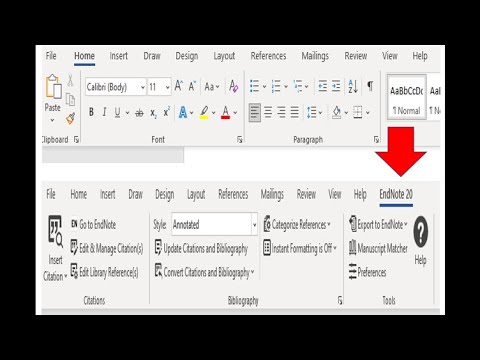 How to add EndNote to Word | How to bring back EndNote Tab in Word ...
