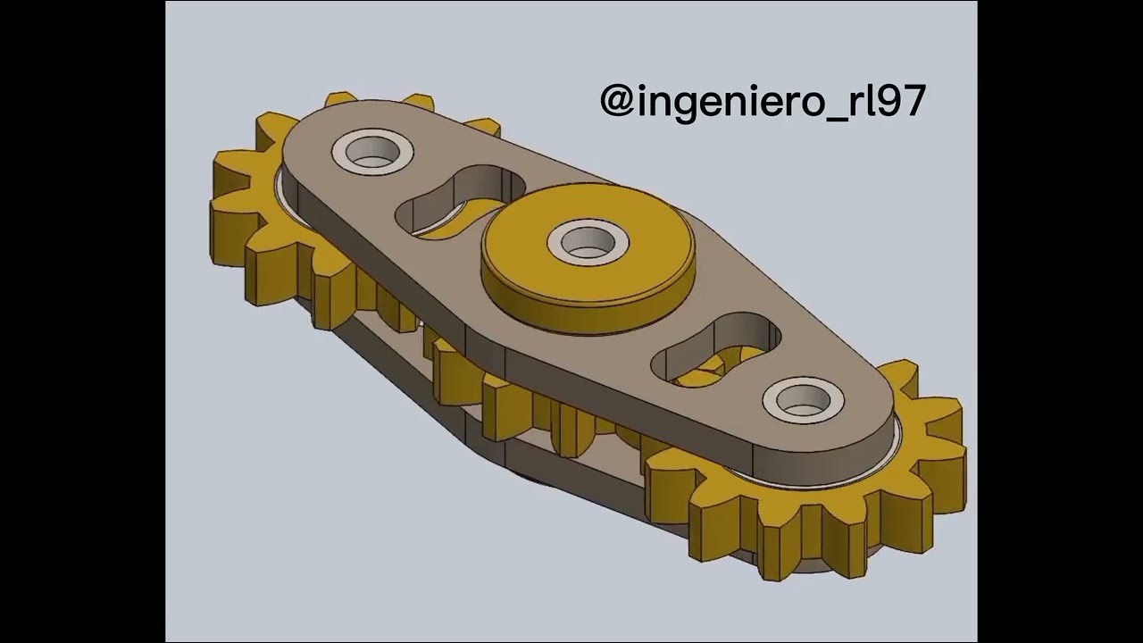 🔵 Ensamble Gear Fidget Spinner En Solidworks Creditos Y Planos 👉 Cad Cam Tutorial Youtube