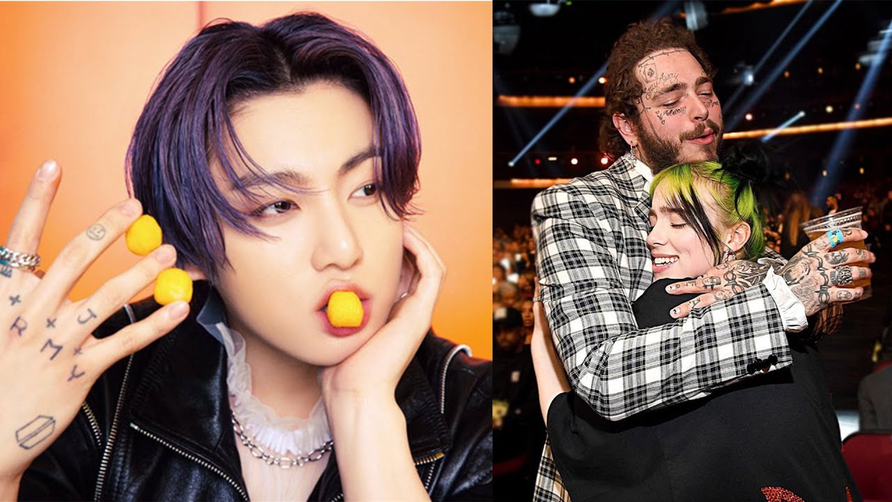 Billie Eilish and Post Malone released MVs at the same time as BTS but ...