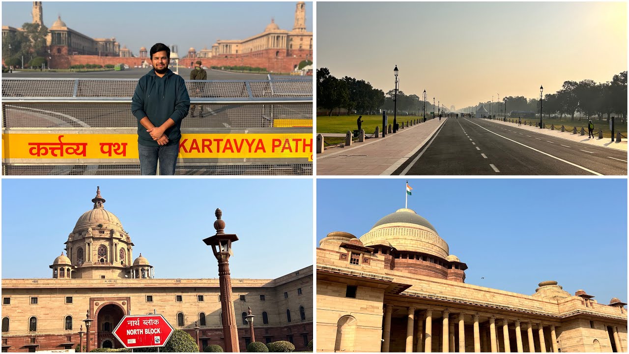 Kartavya Path | Also Rajpath | Full Tour till President House | North ...