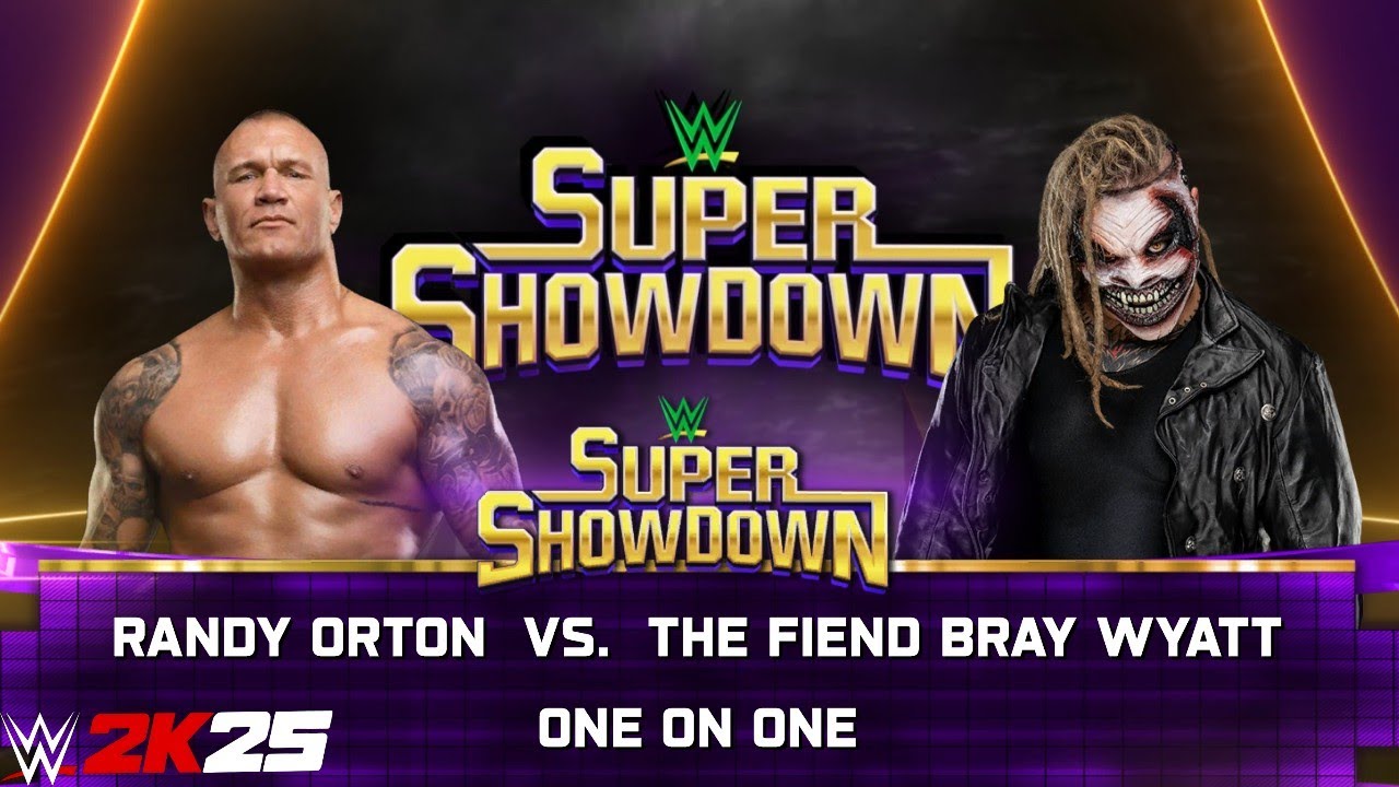 WWE 2k25 - Randy Orton vs The Fiend Bray Wyatt: Single Match at Super ...