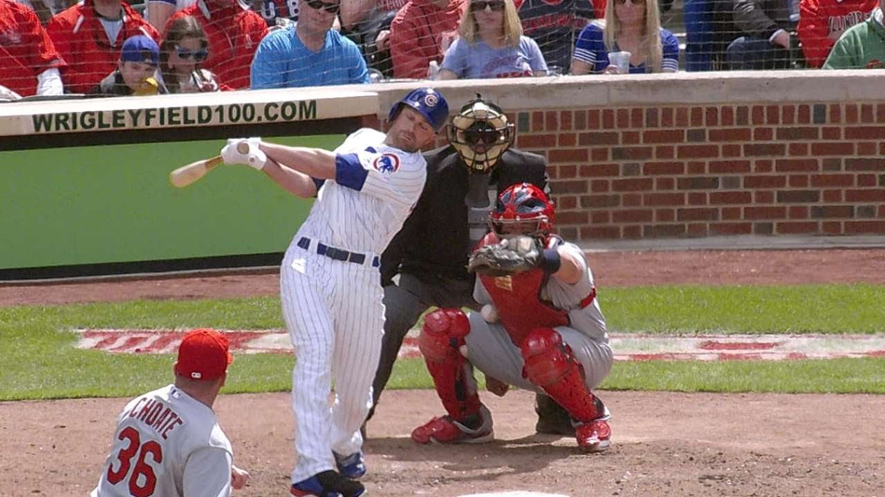 Molina catches third strike with his body - YouTube