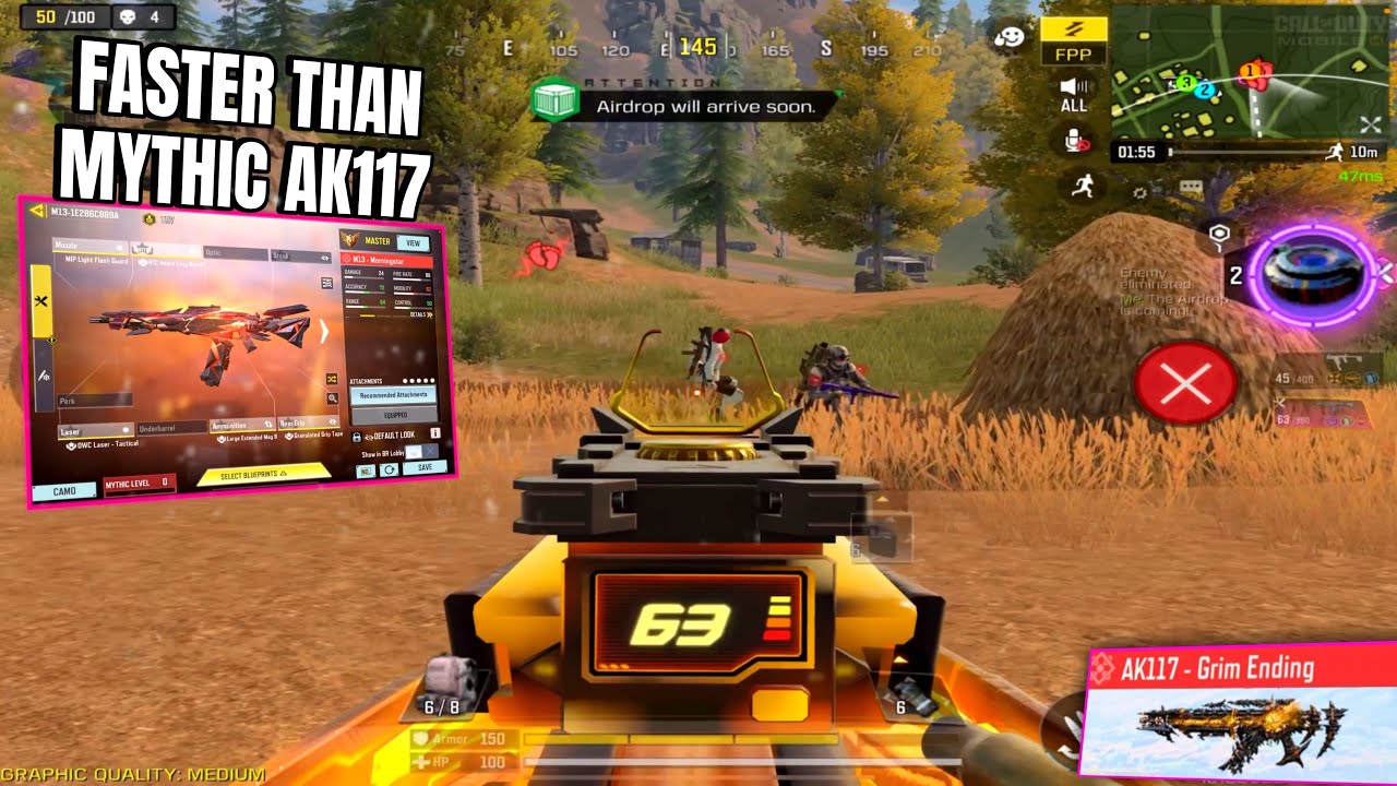 MYTHIC M13 Morningstar is FASTER than MYTHIC AK117 Grim Ending 😳🔥| Best ...