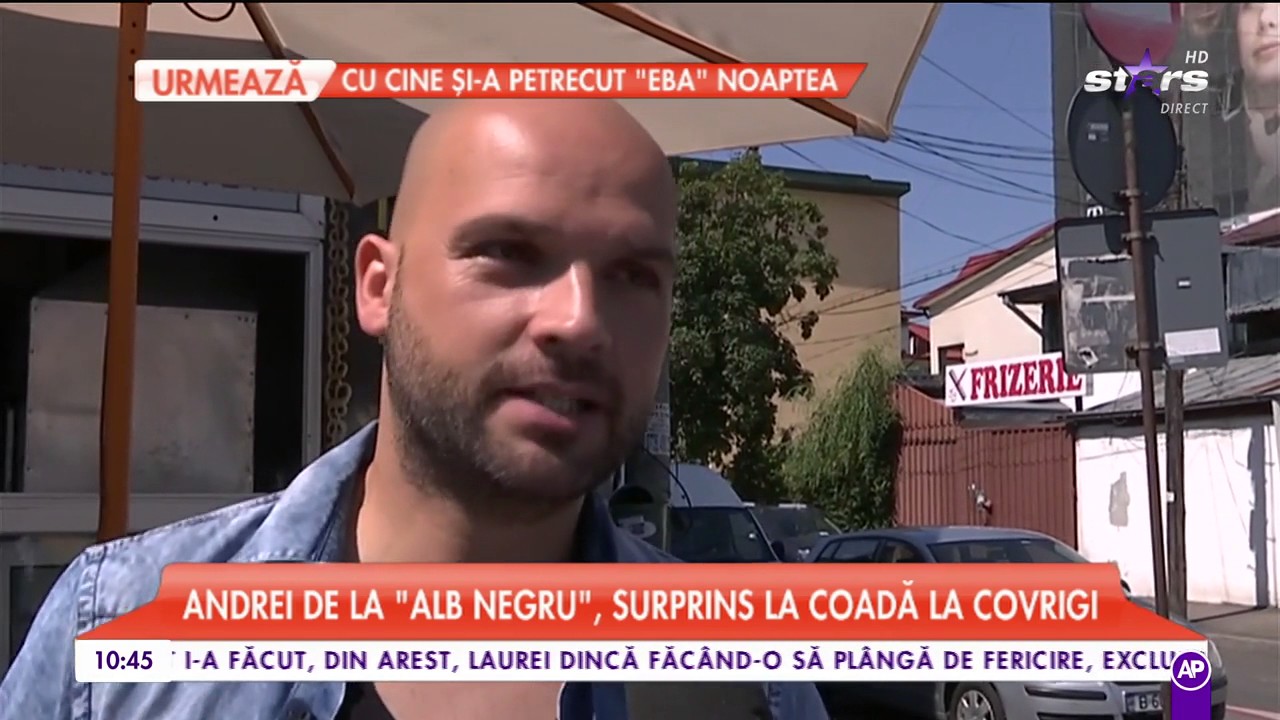 Andrei de la "Alb Negru",surprins la coadă la covrigi - YouTube