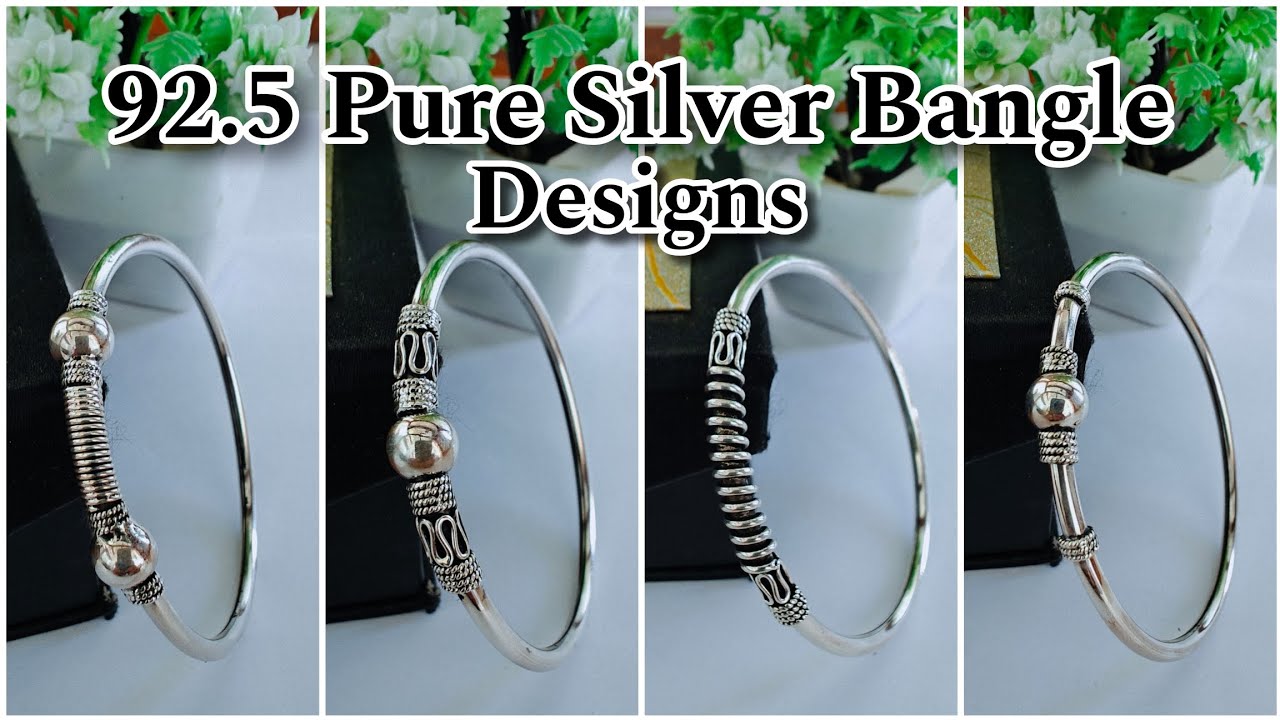 Latest silver bangles design for girls | silver bracelet design for ...