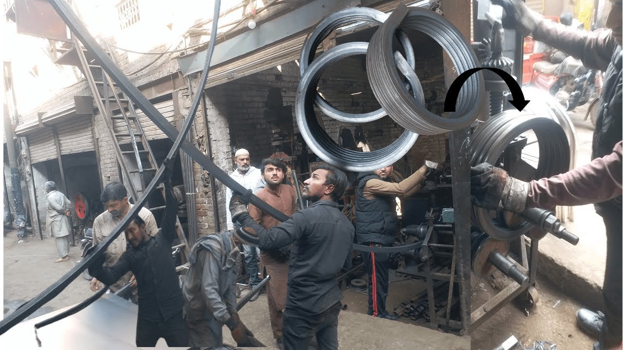 Most amazing pipe rolling bending techniques with expert mechanical ...