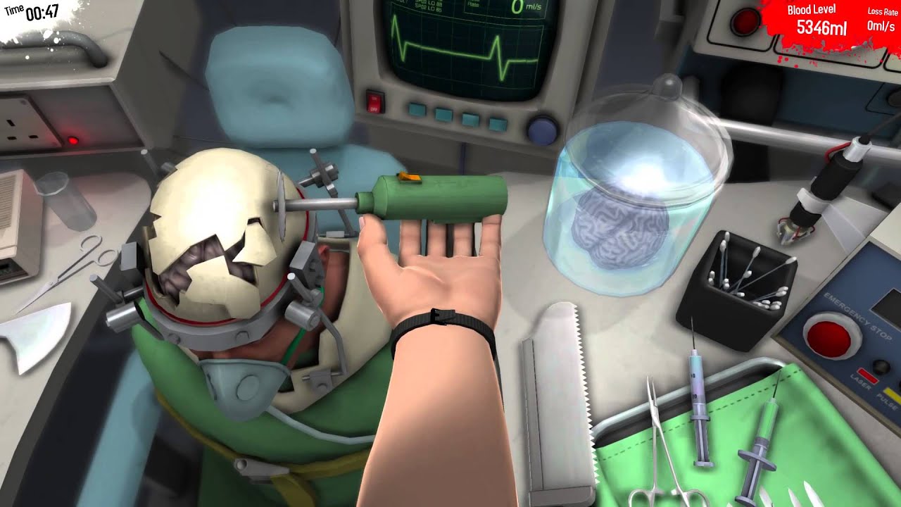 Surgeon Simulator 2013 - Professional Brain Transplant A++ Rating in ...