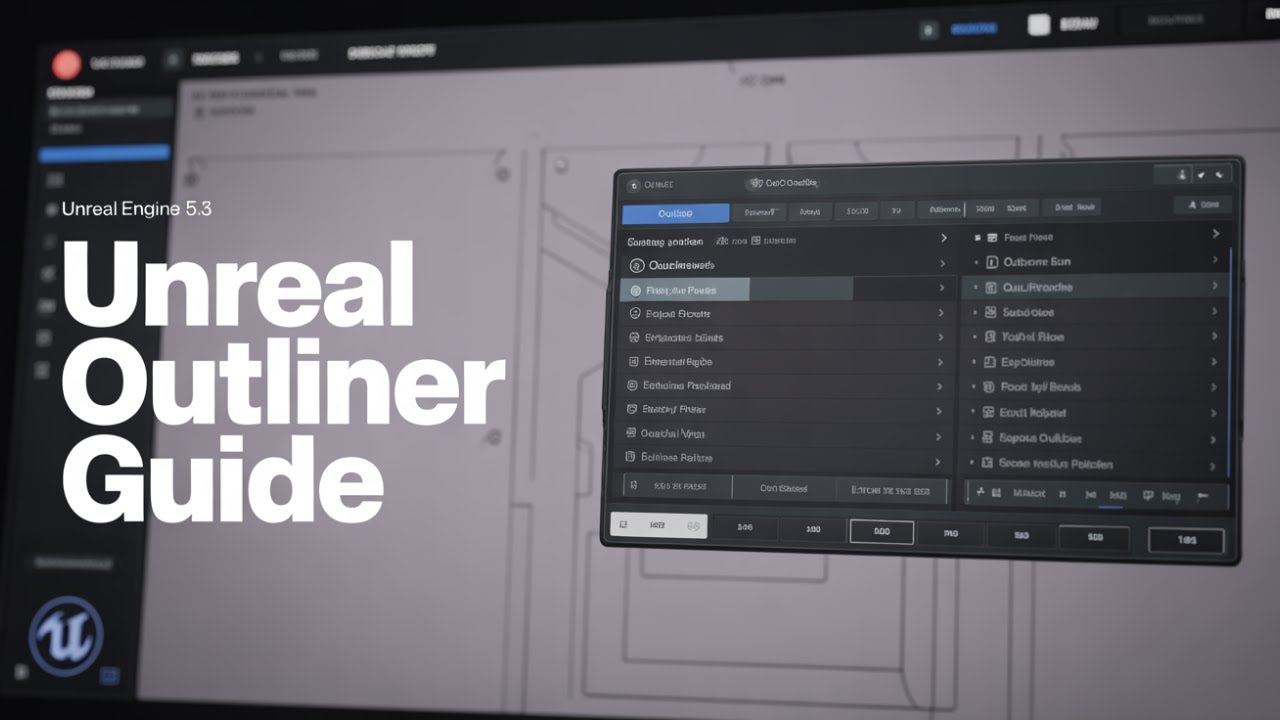 unreal engine 5.3 tutorial |unreal Outliner and Details Panel - YouTube