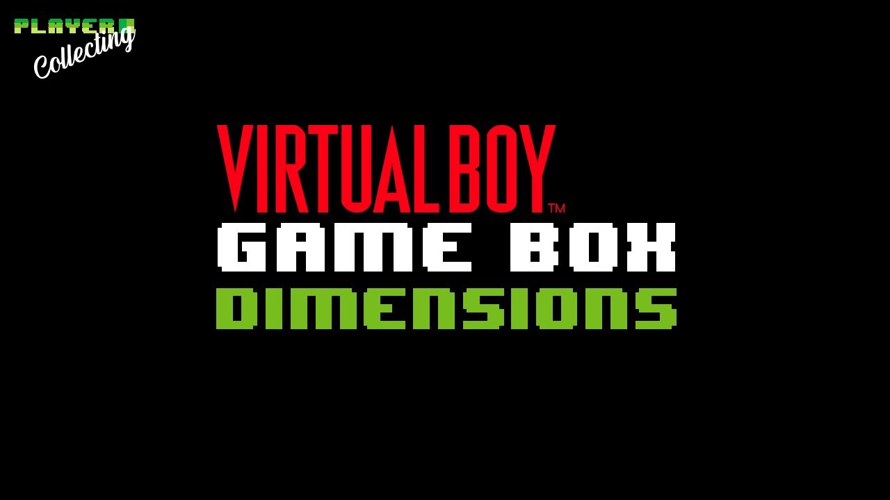 [INFO] Nintendo Virtual Boy Game Box Dimensions - YouTube