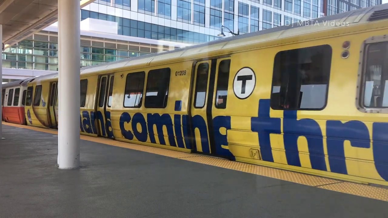 MBTA Orange Line Trains at Assembly - YouTube