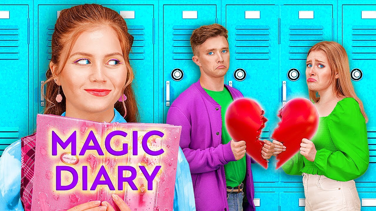 OMG! MAGIC DIARY GRANTS WISHES || Fun School Situations! Rich Poor ...