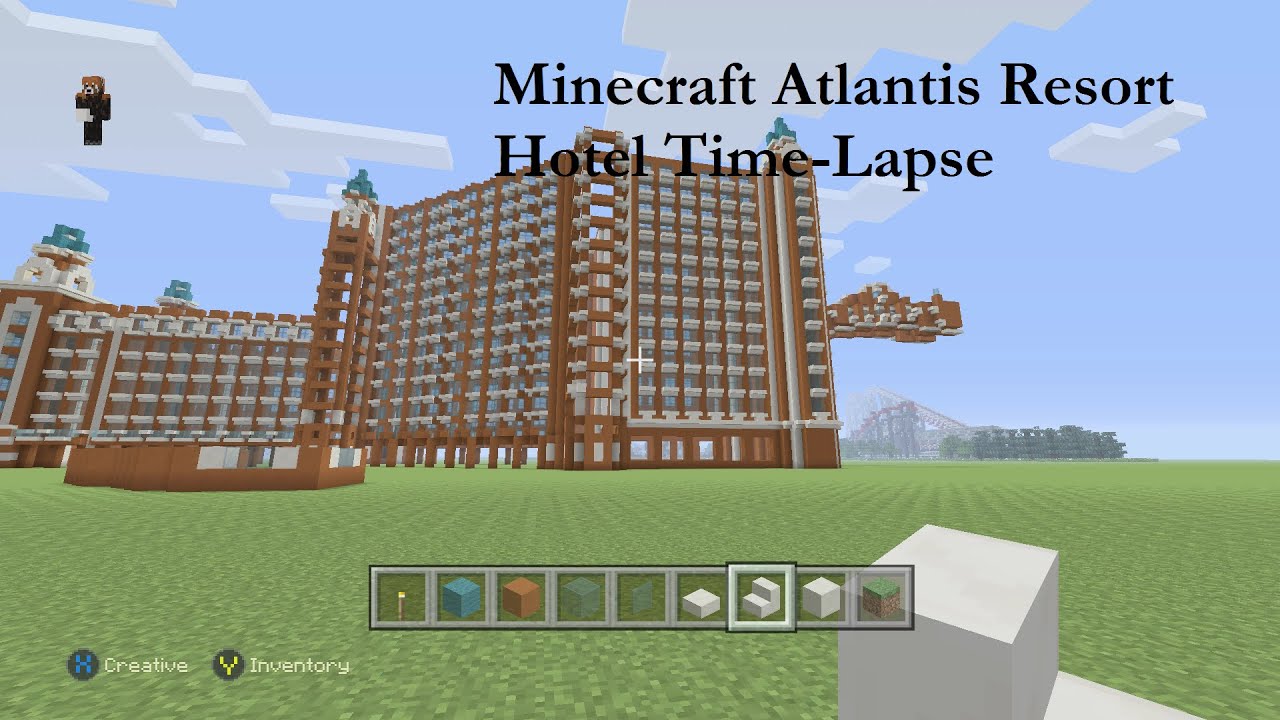 Atlantis Resort Hotel, Bahamas: Minecraft Time-Lapse / part 3 - YouTube