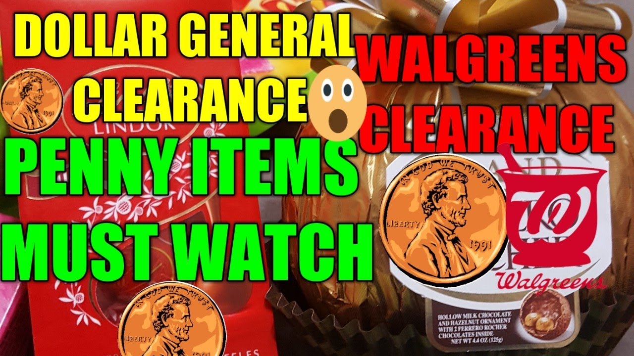 Dollar general clearance & PENNY ITEMS walgreens clearance - YouTube