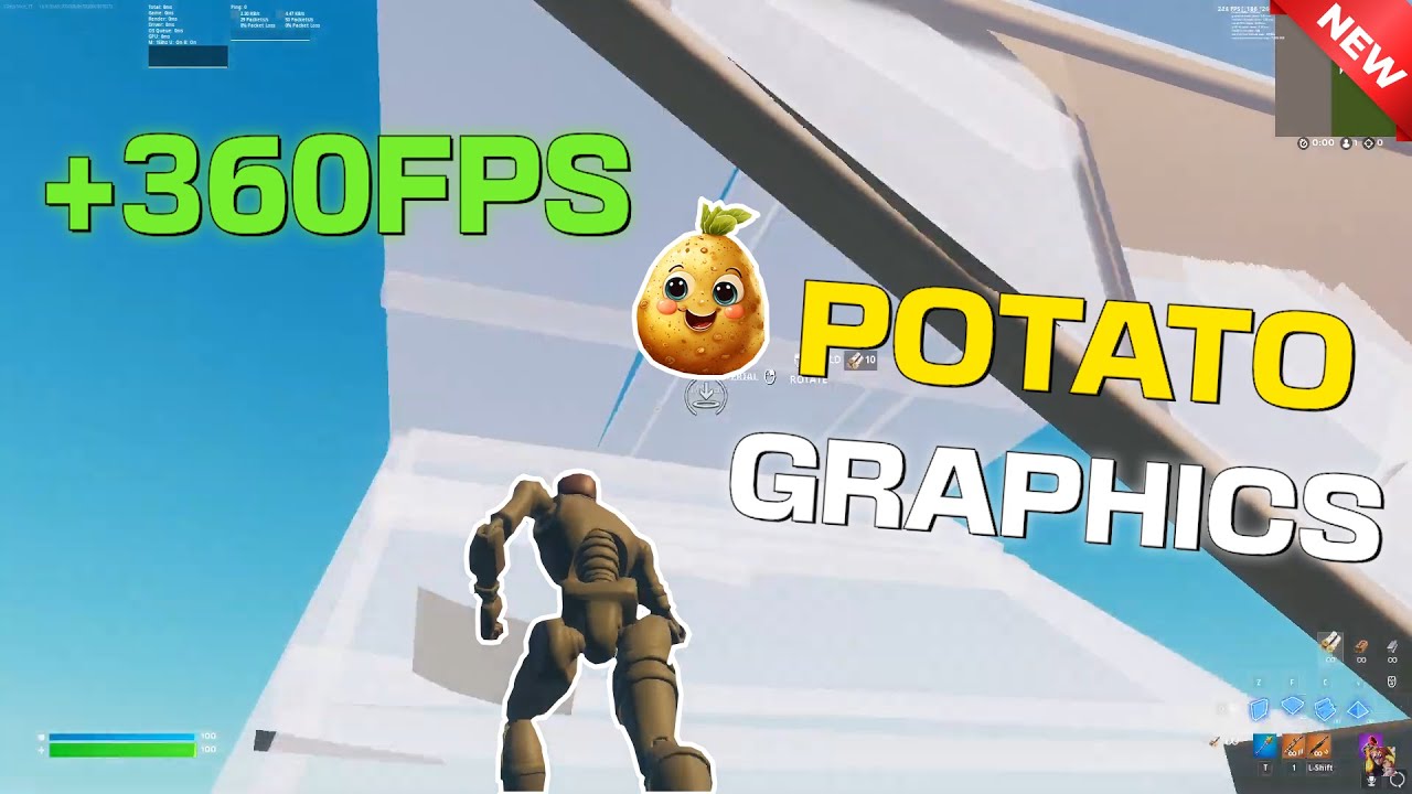 How To Get Potato Graphics in Fortnite! (FIXED BUGS - YouTube