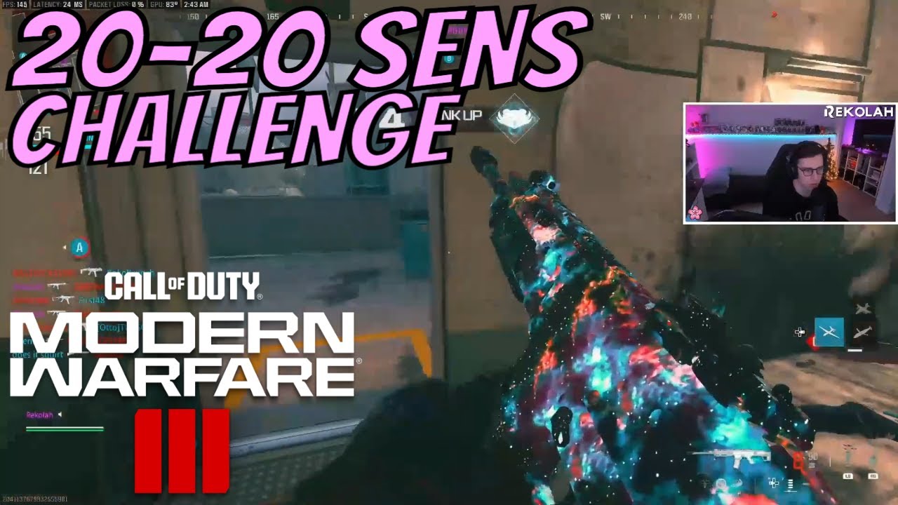 TRYING 20-20 SENSITIVITY, IT IS TOO FAST! - CoD Modern Warfare 3 - YouTube