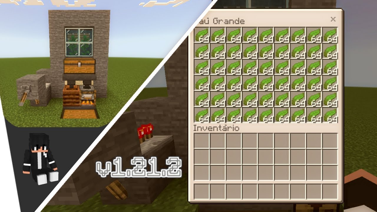 🌿 Aprenda a criar uma Farm de Alga no Minecraft! 🌿 #Minecraft # ...